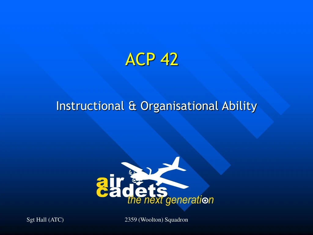 PPT - ACP 42 PowerPoint Presentation, free download - ID:8716837