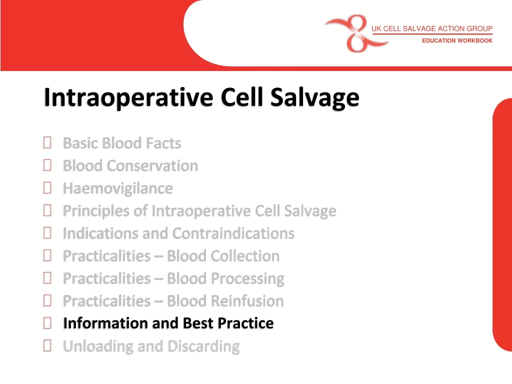 PPT - Intraoperative Cell Salvage PowerPoint Presentation, free ...