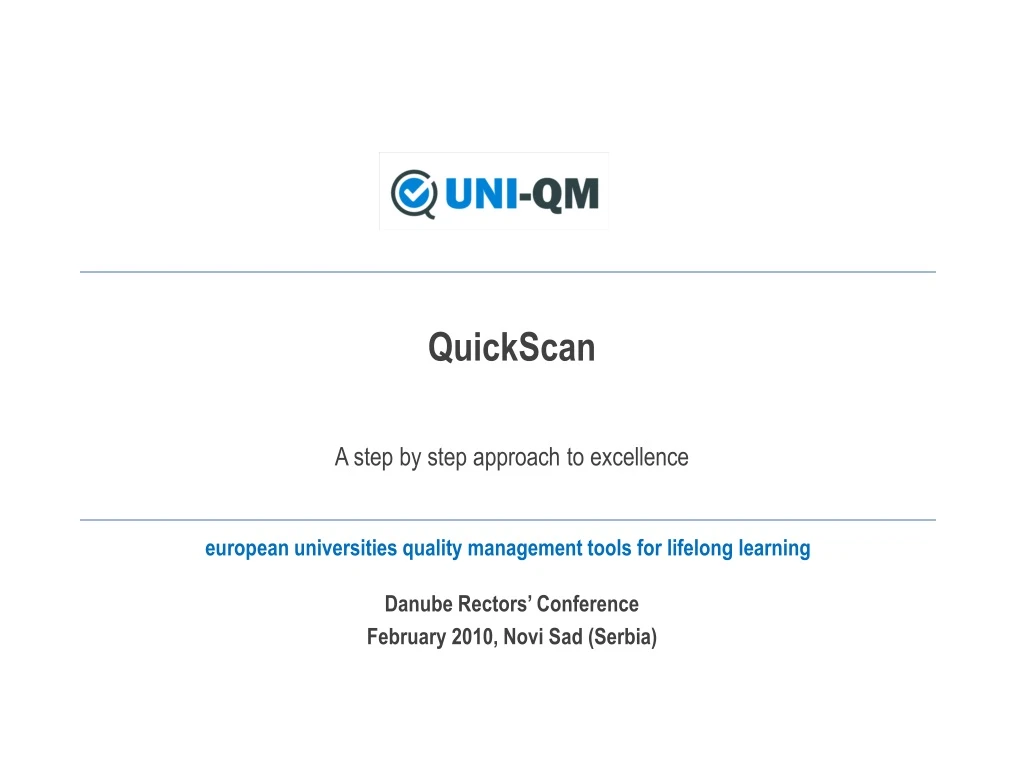 PPT - QuickScan PowerPoint Presentation, free download - ID:8727327