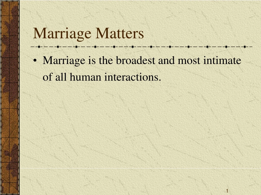 PPT - Marriage Matters PowerPoint Presentation, free download - ID:8729273