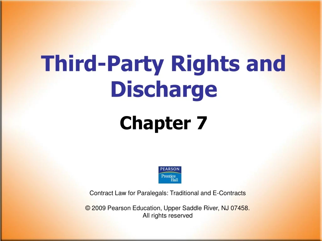 PPT - Third-Party Rights and Discharge PowerPoint Presentation, free ...