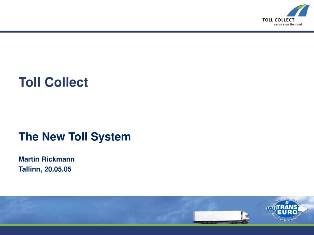 PPT - Toll Collect PowerPoint Presentation, free download - ID:8741606