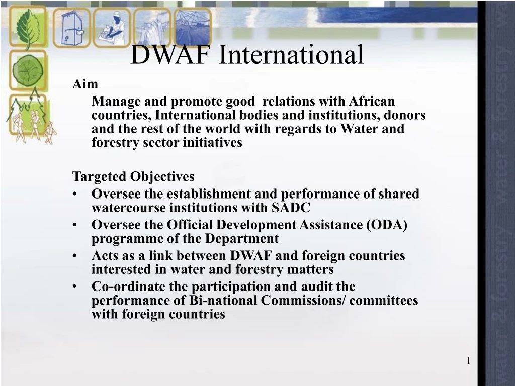 PPT - DWAF International PowerPoint Presentation, free download - ID ...