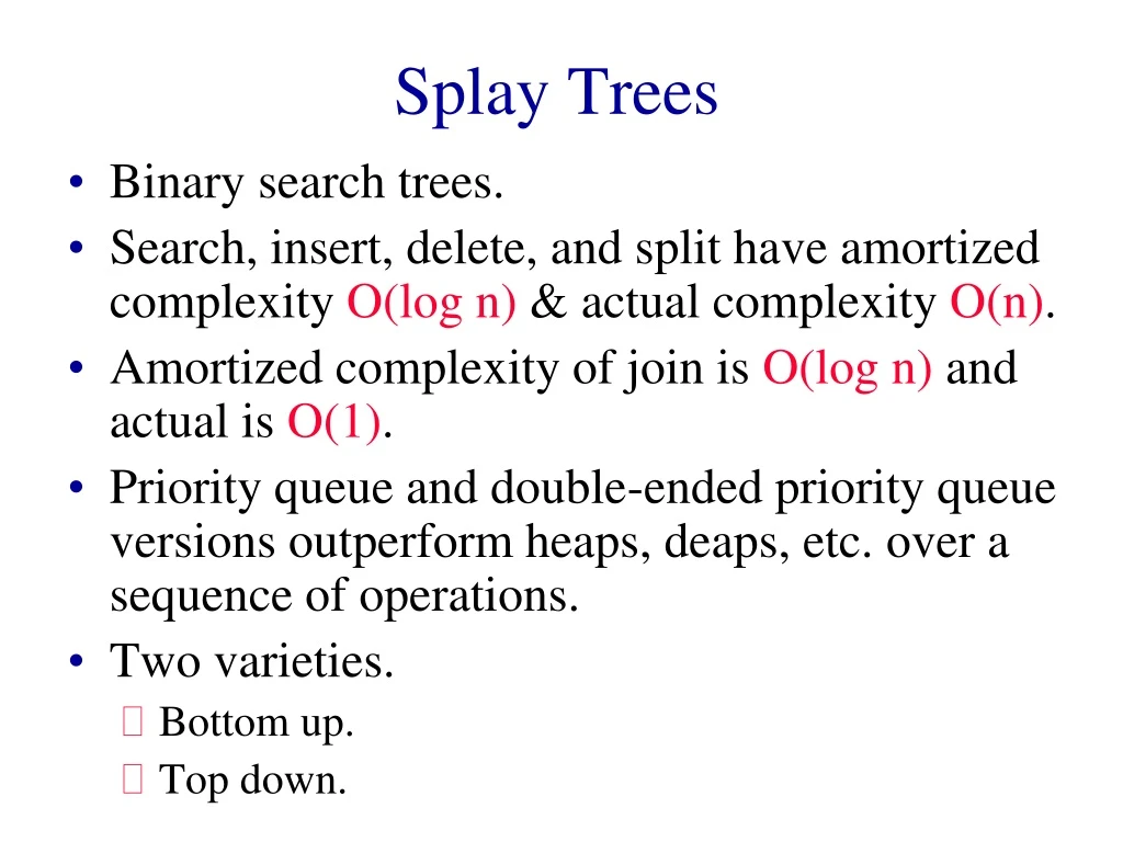 PPT - Splay Trees PowerPoint Presentation, free download - ID:8750410
