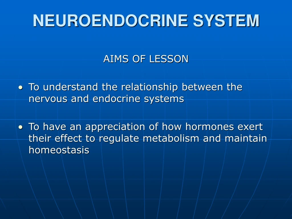 PPT - NEUROENDOCRINE SYSTEM PowerPoint Presentation, free download - ID ...