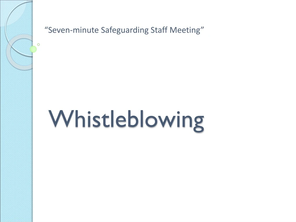 PPT - Whistleblowing PowerPoint Presentation, free download - ID:8755445