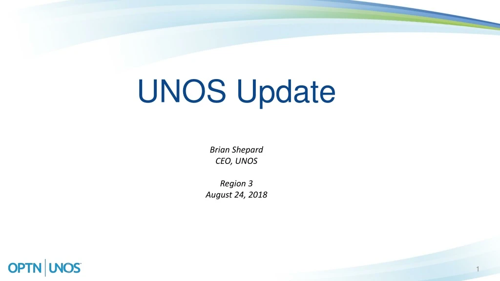 PPT - UNOS Update PowerPoint Presentation, free download - ID:8761696