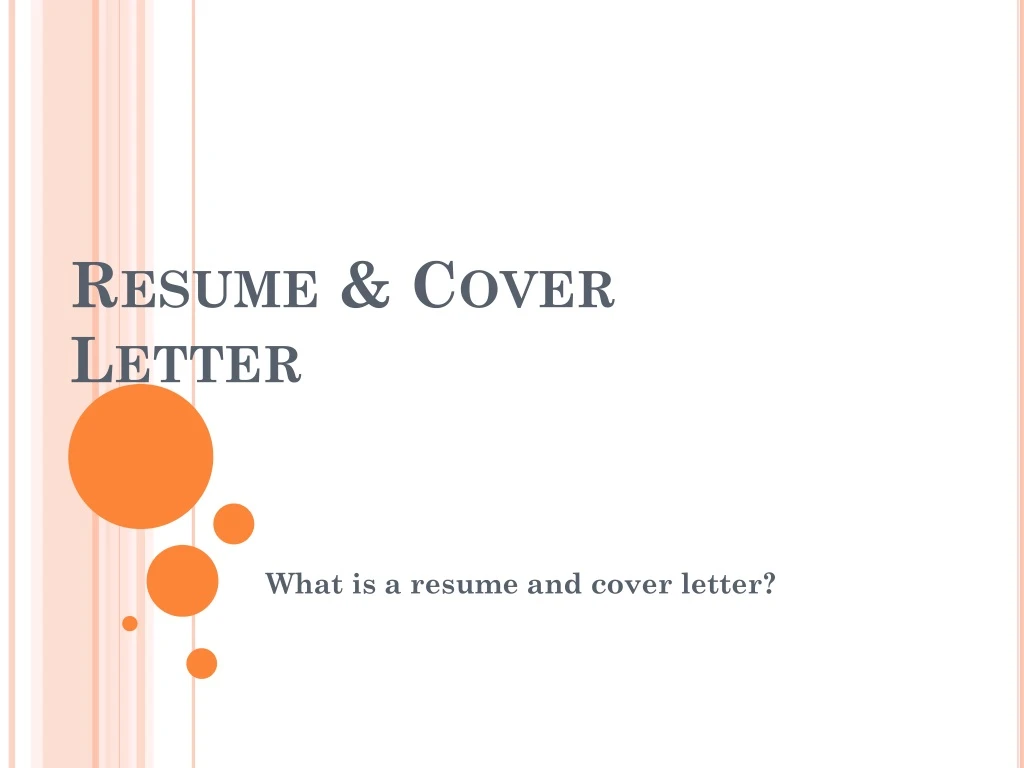 PPT - Resume & Cover Letter PowerPoint Presentation, free download - ID ...