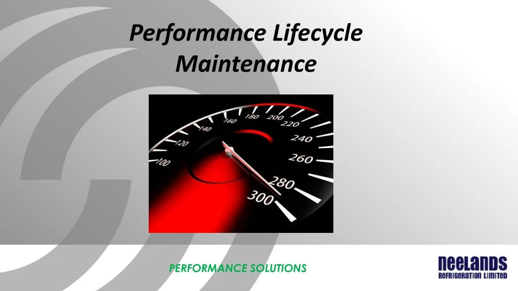 PPT - Performance Lifecycle Maintenance PowerPoint Presentation, free ...