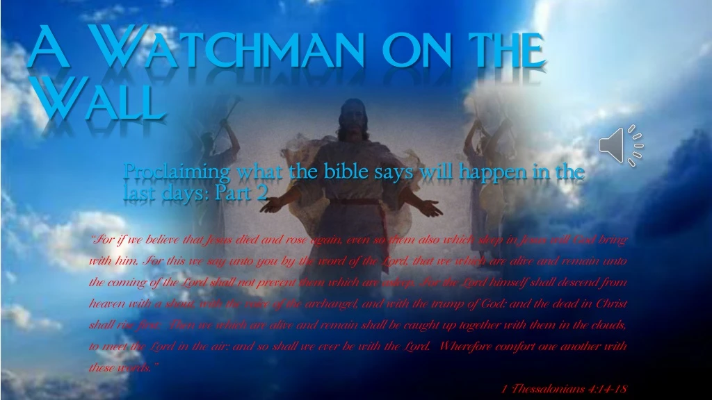 PPT - A Watchman on the Wall PowerPoint Presentation, free download ...