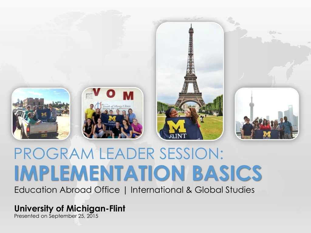 PPT - Program Leader Session: Implementation basics PowerPoint ...