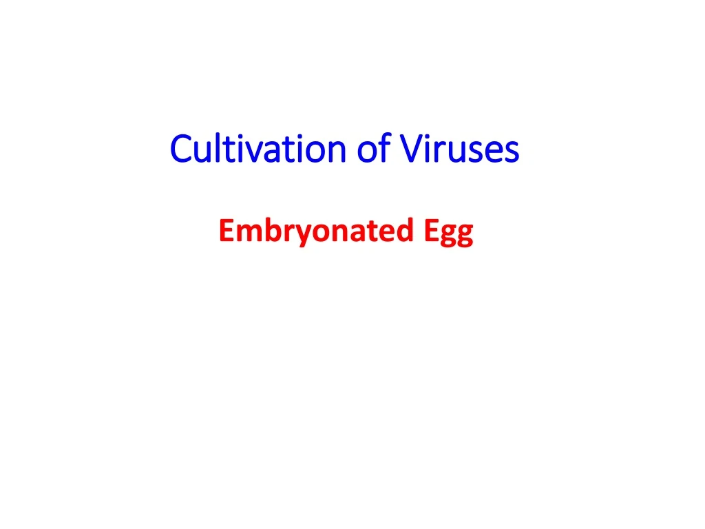PPT - Cultivation of Viruses PowerPoint Presentation, free download ... PPT - Cultivation of Viruses PowerPoint Presentation, free download ...