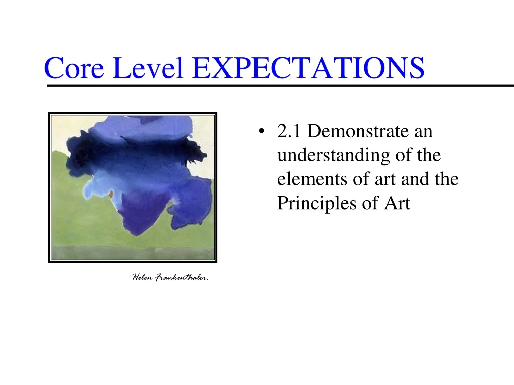 PPT - Core Level EXPECTATIONS PowerPoint Presentation, free download ...