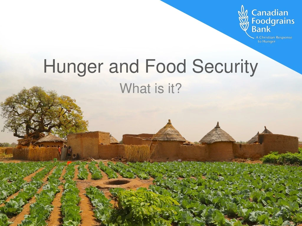 PPT - Hunger and Food Security PowerPoint Presentation, free download ...