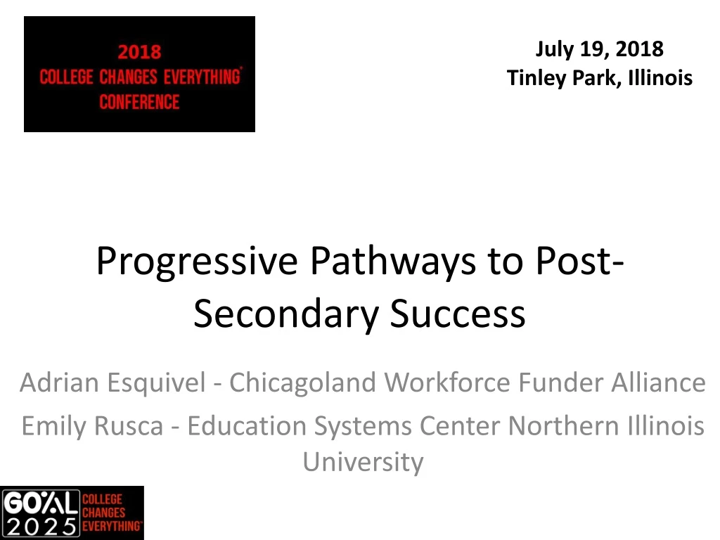 PPT - Progressive Pathways to Post-Secondary Success PowerPoint ...