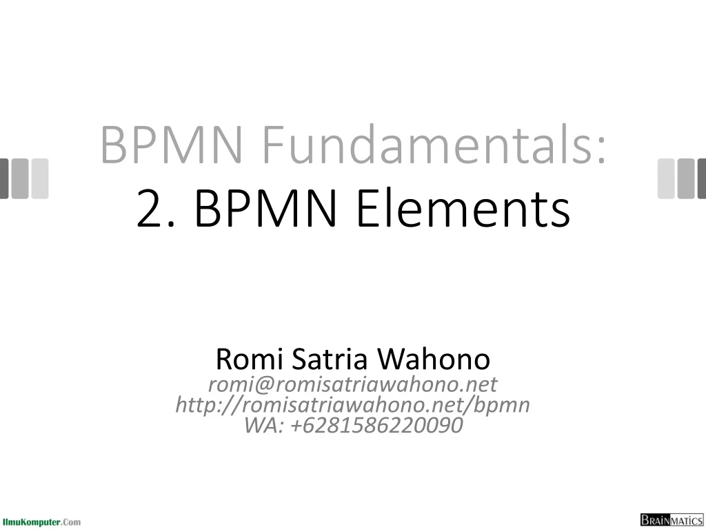 PPT - BPMN Fundamentals: 2. BPMN Elements PowerPoint Presentation, free ...