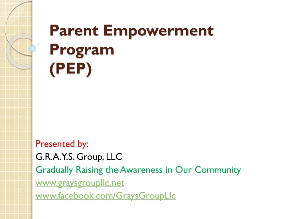 PPT - Parent Empowerment Program (PEP) PowerPoint Presentation, free ...