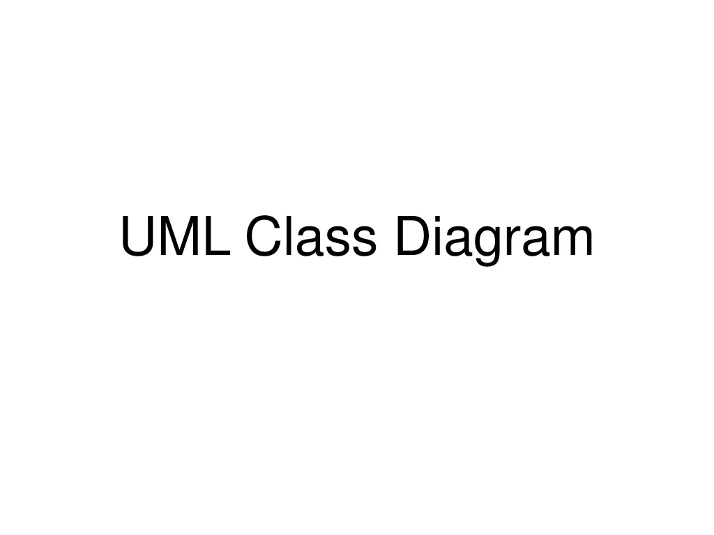 PPT - UML Class Diagram PowerPoint Presentation, free download - ID:8769239