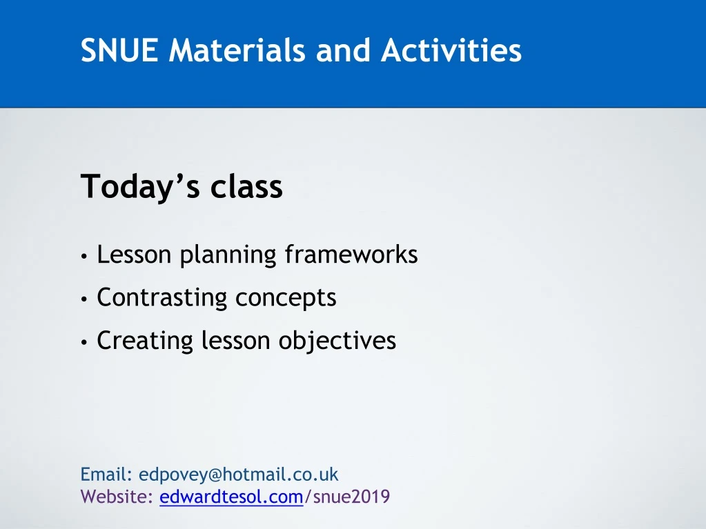 PPT - SNUE Materials and Activities PowerPoint Presentation, free ...