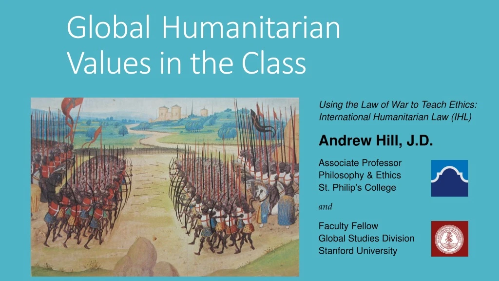 PPT - Global Humanitarian Values in the Class PowerPoint Presentation ...