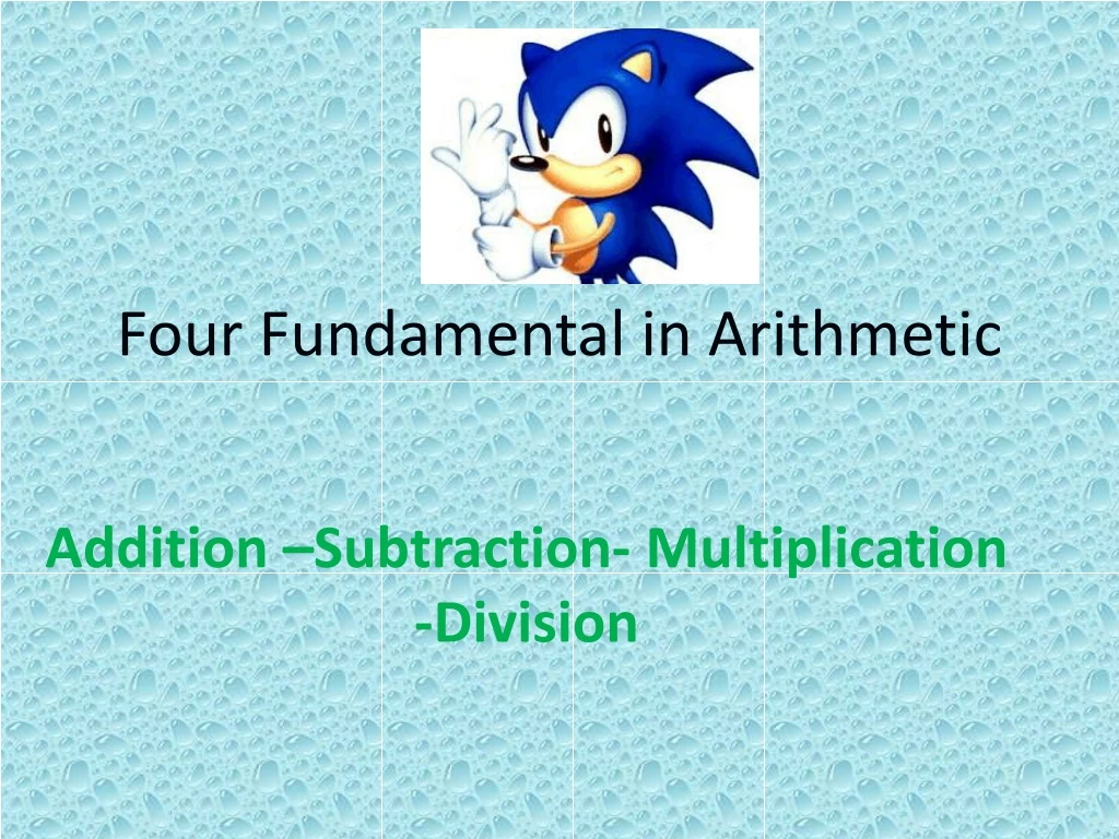 PPT - Four Fundamental in Arithmetic PowerPoint Presentation, free ...