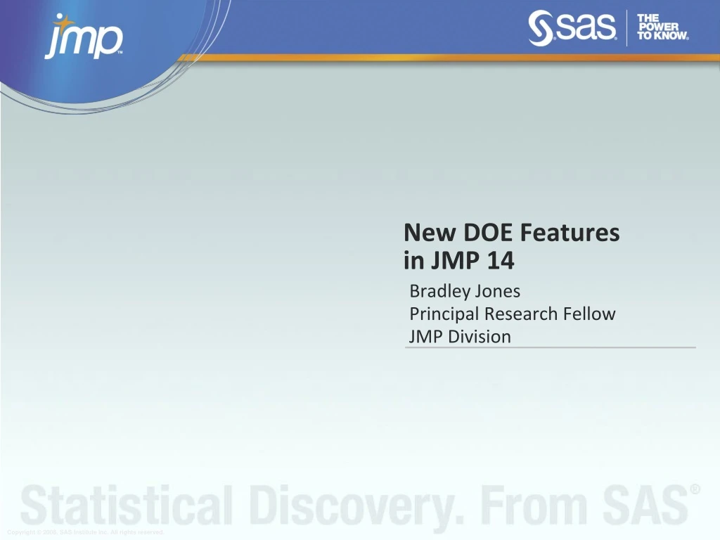 PPT - New DOE Features in JMP 14 PowerPoint Presentation, free download ...