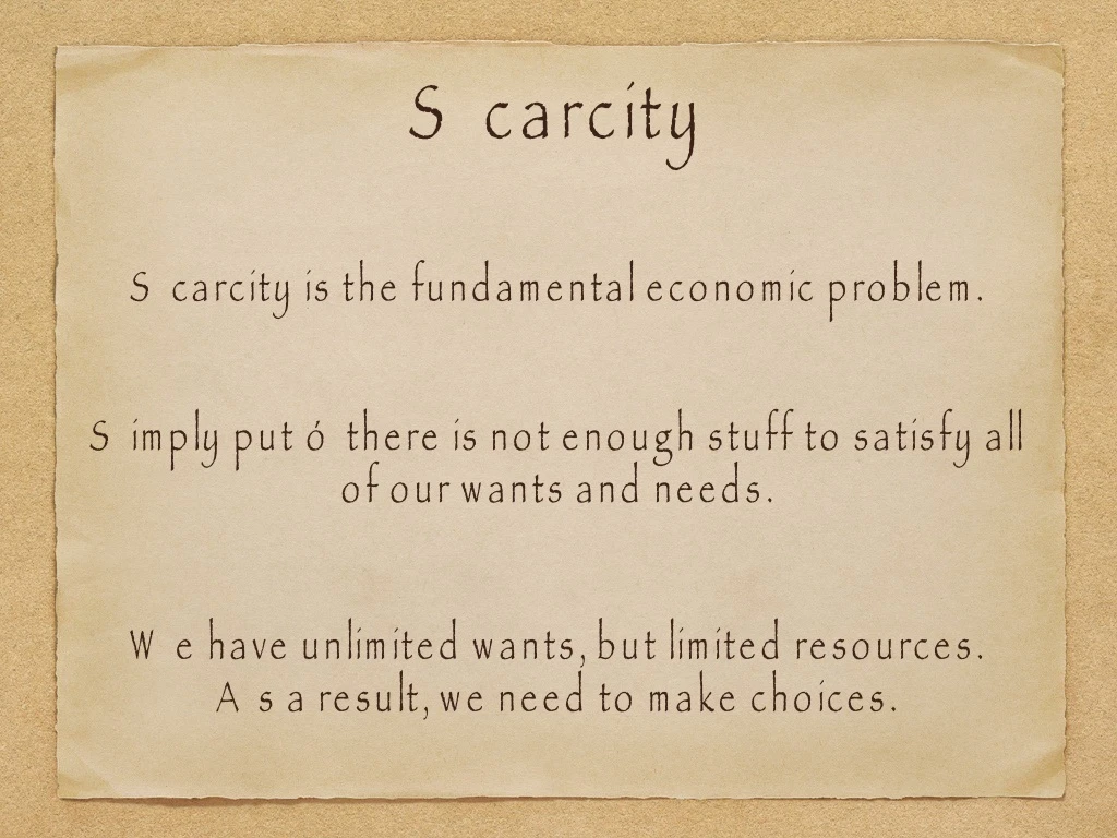 PPT - Scarcity PowerPoint Presentation, free download - ID:8778331