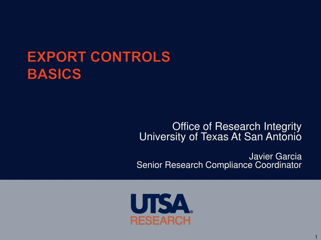 PPT - EXPORT CONTROLS BASICS PowerPoint Presentation, free download ... PPT - EXPORT CONTROLS BASICS PowerPoint Presentation, free download ...