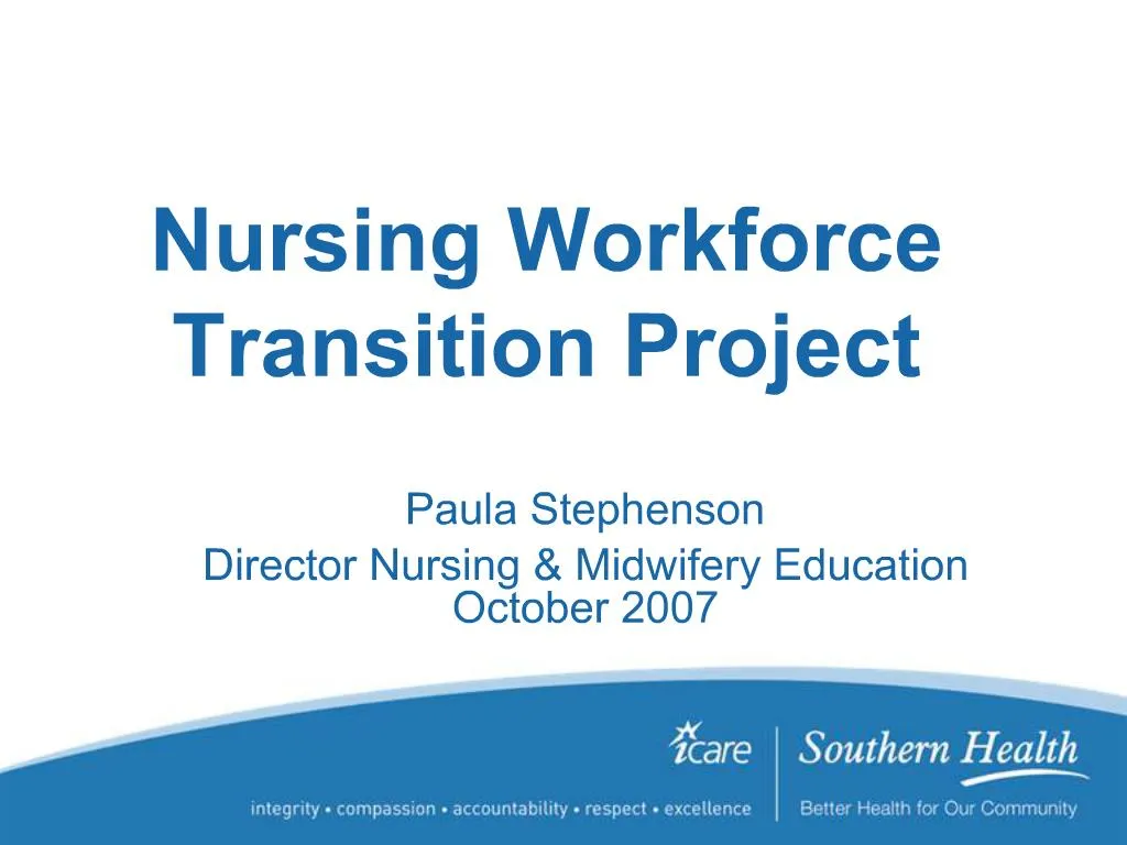 PPT - Nursing Workforce Transition Project PowerPoint Presentation ...
