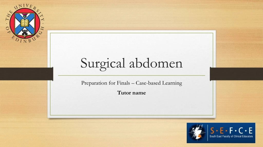 PPT - Surgical abdomen PowerPoint Presentation, free download - ID:8782727