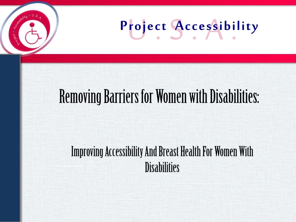 PPT - Removing Barriers for Women with Disabilities: PowerPoint ... PPT - Removing Barriers for Women with Disabilities: PowerPoint ...