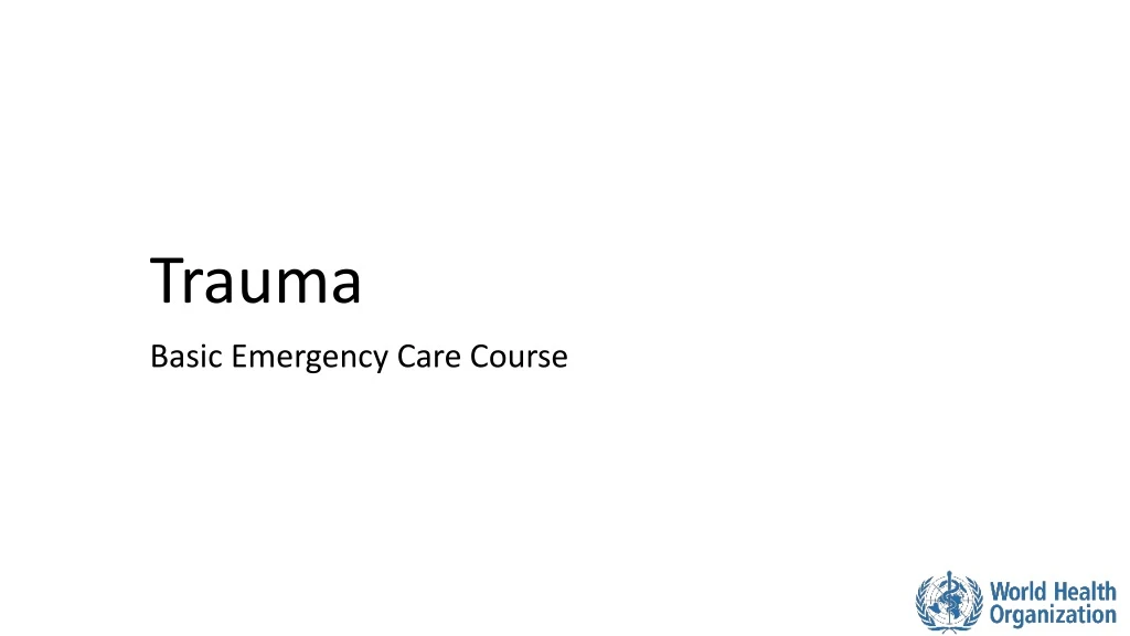 PPT - Trauma PowerPoint Presentation, free download - ID:8785002