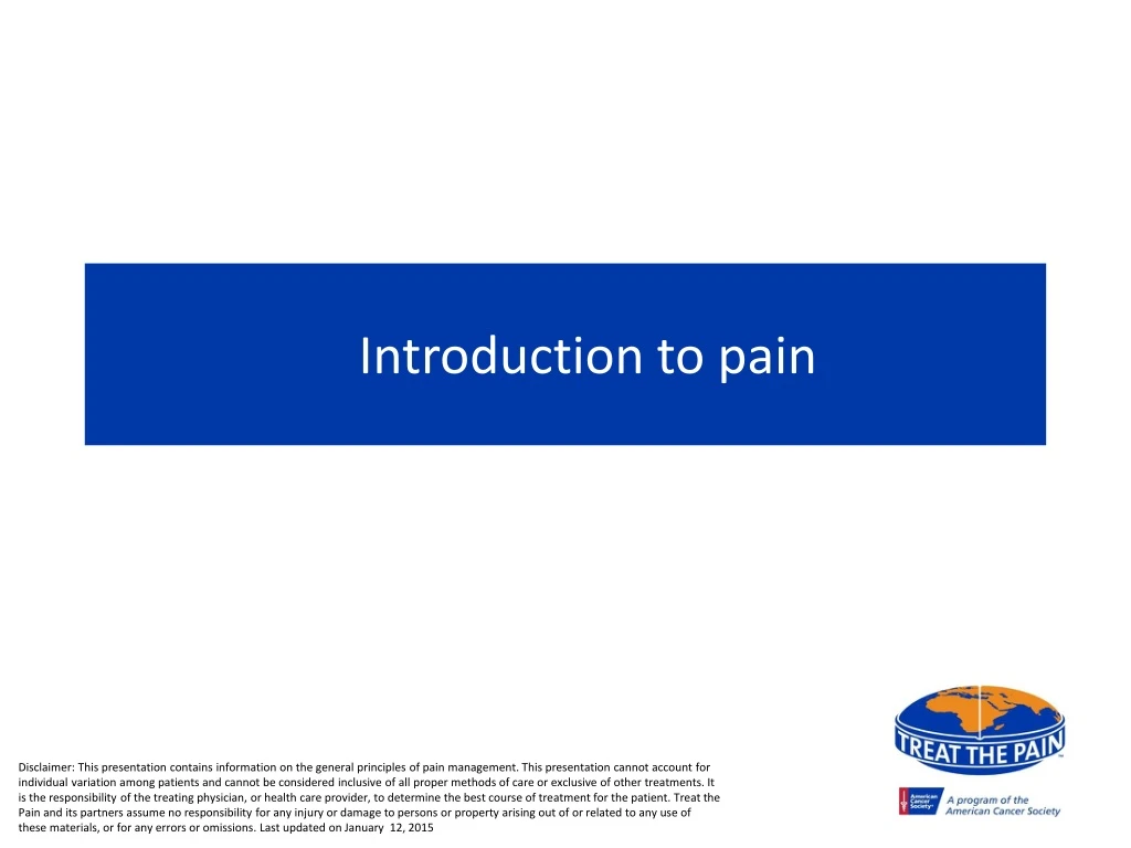 PPT - Introduction to pain PowerPoint Presentation, free download - ID ...