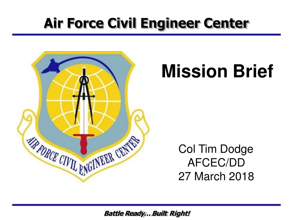 PPT - Air Force Civil Engineer Center PowerPoint Presentation, free ...
