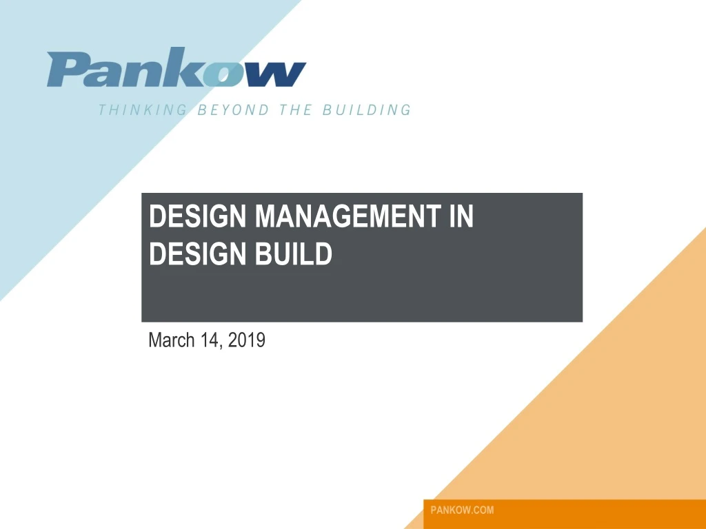 PPT - Design Management in Design Build PowerPoint Presentation, free ...