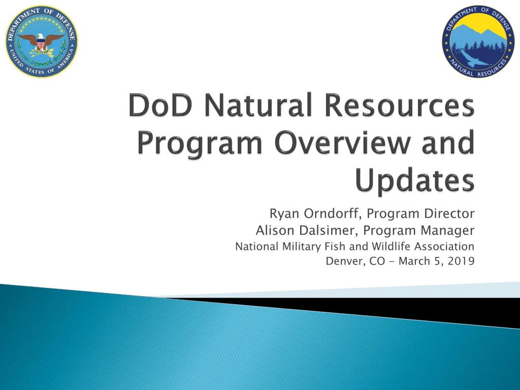 PPT - DoD Natural Resources Program Overview and Updates PowerPoint ...