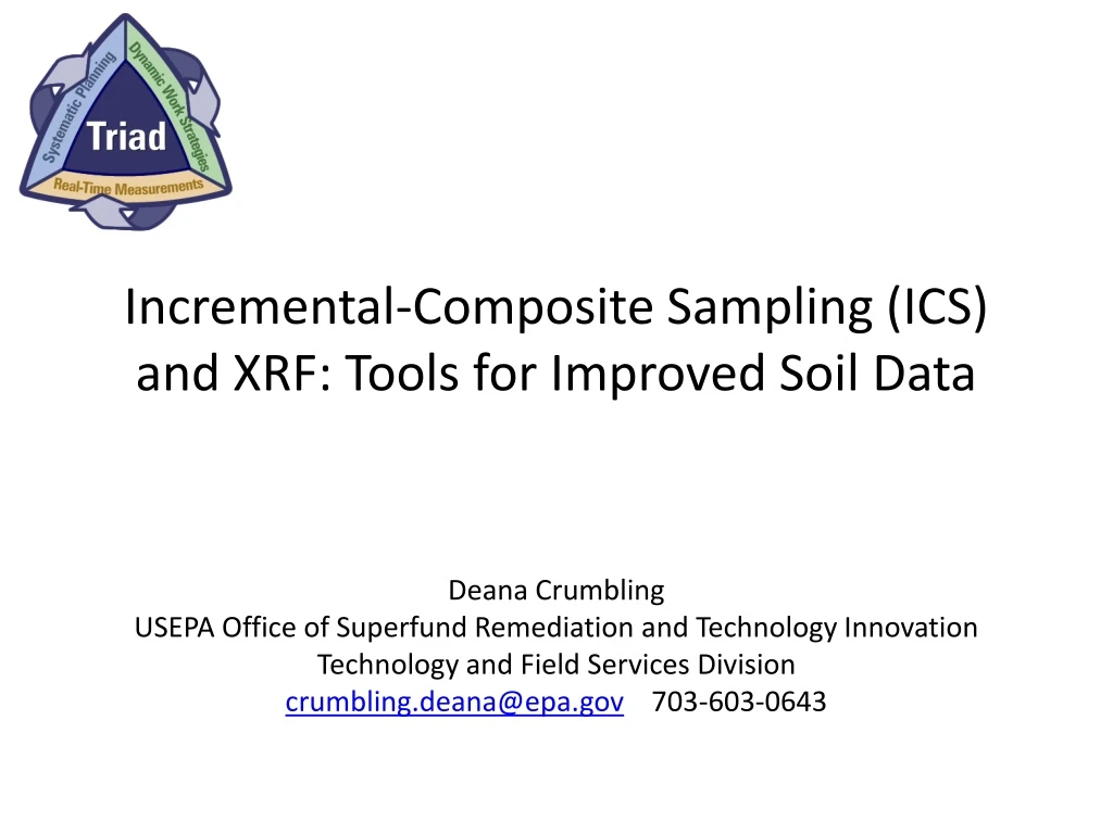 PPT - Incremental-Composite Sampling (ICS) and XRF: Tools for Improved ...