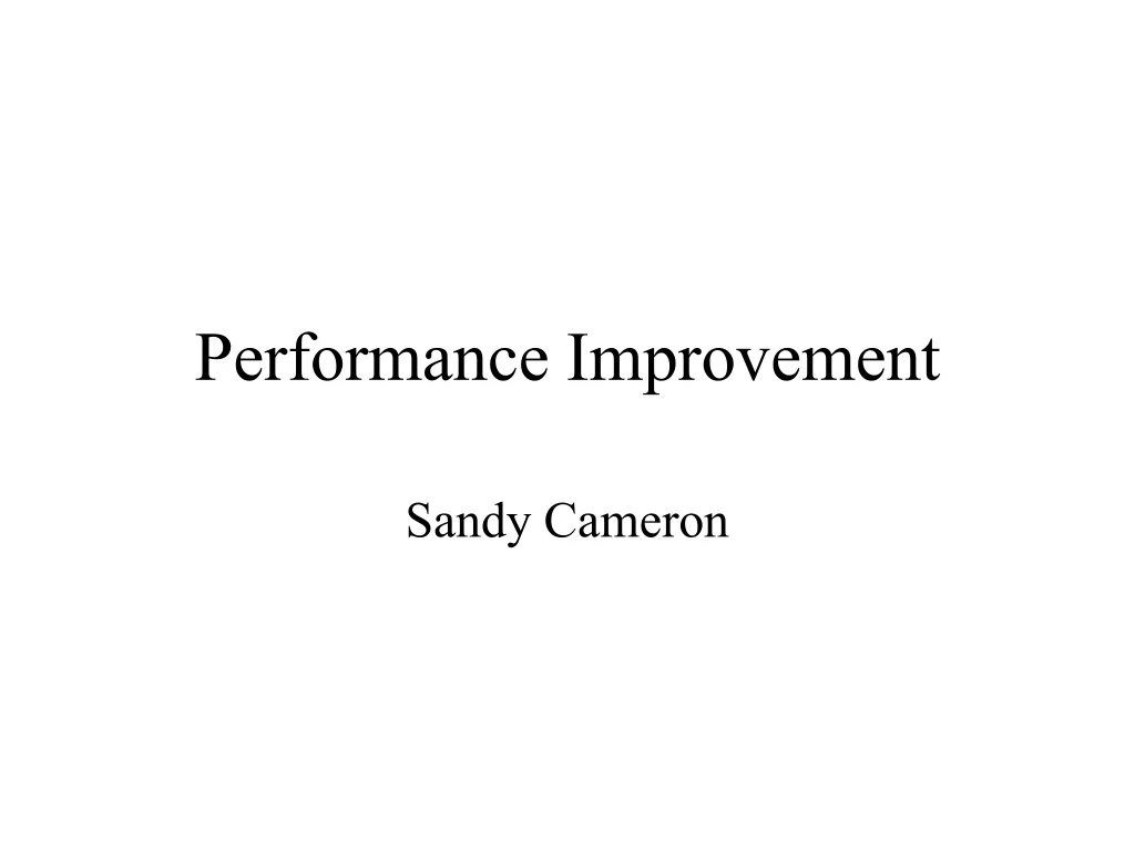 PPT - Performance Improvement PowerPoint Presentation, free download ...