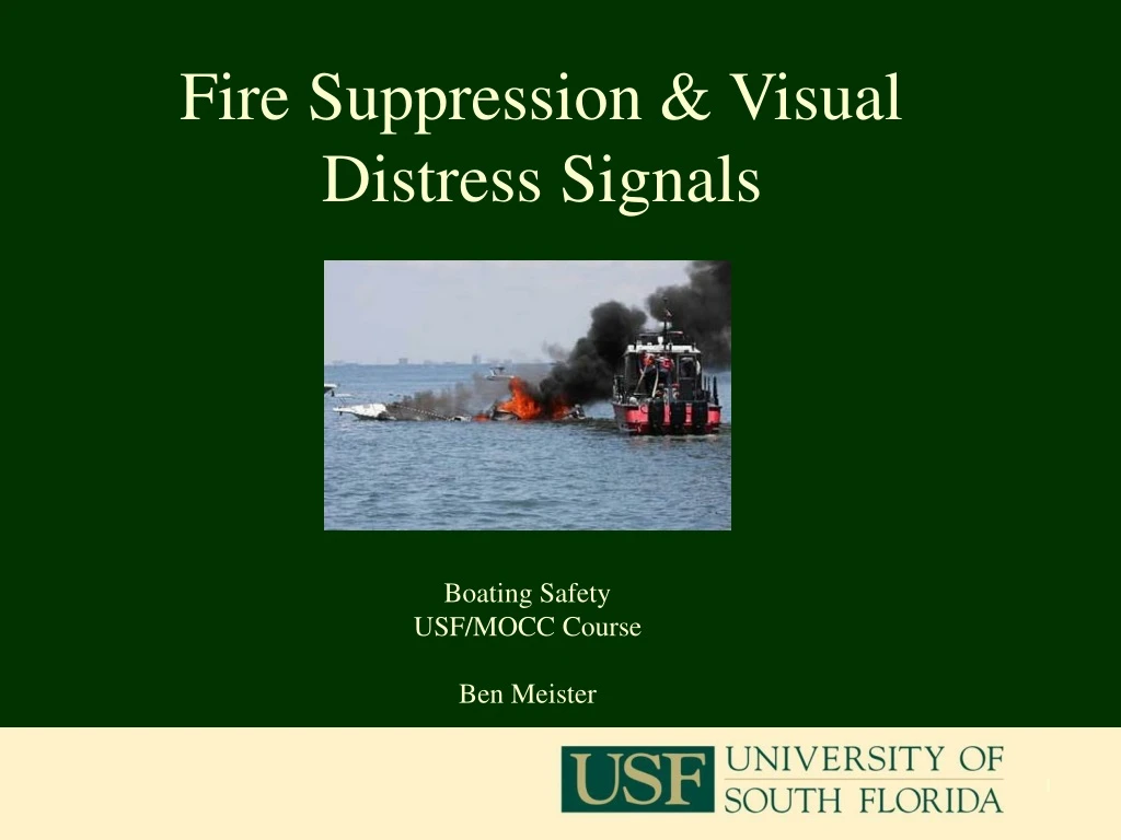 PPT - Fire Suppression & Visual Distress Signals PowerPoint ...