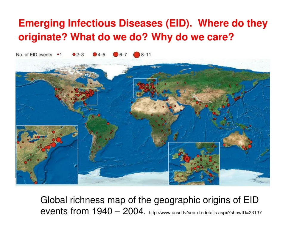 PPT - Emerging Infectious Diseases (EID). Where do they originate? What ...
