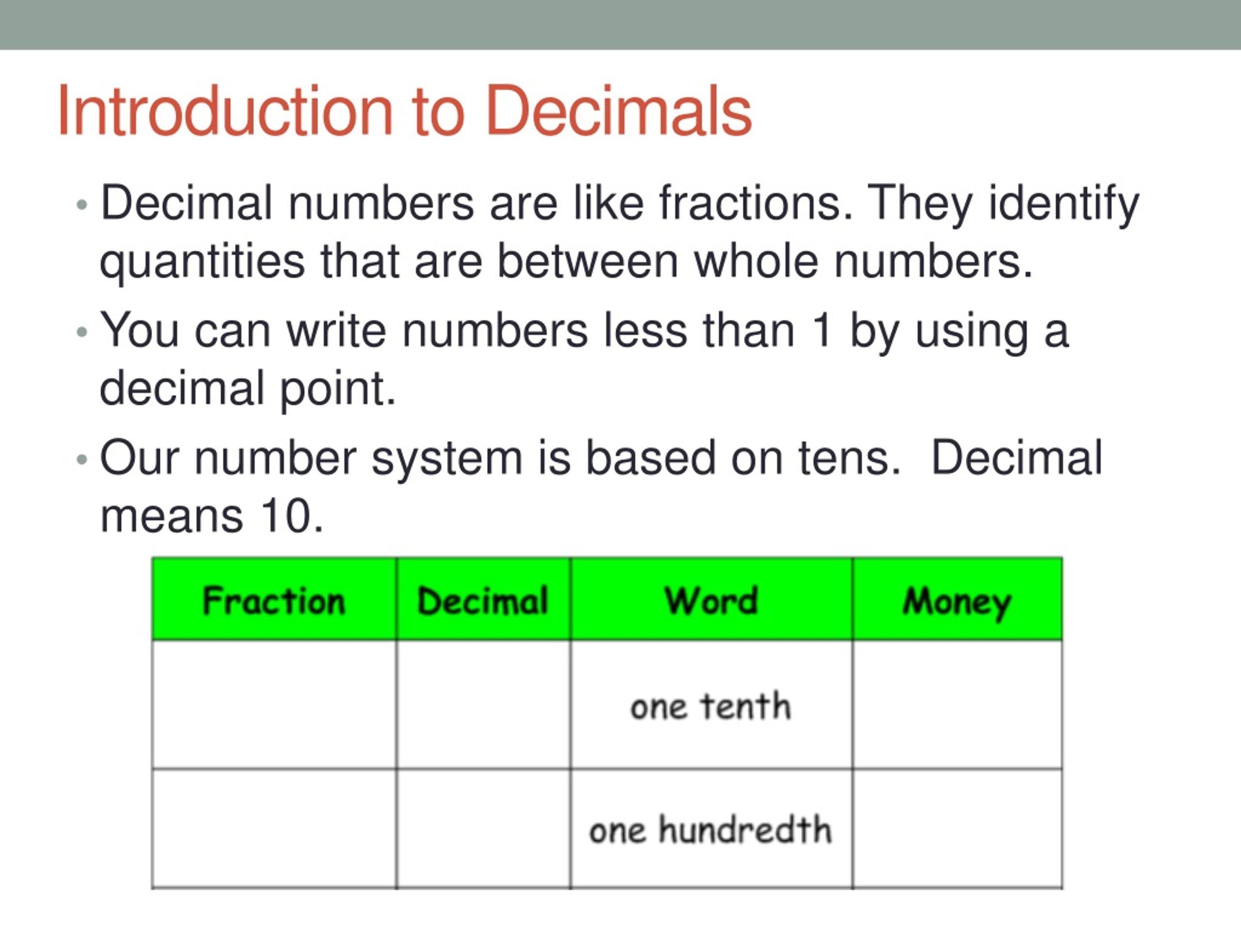 PPT Decimals PowerPoint Presentation Free Download ID 8797992