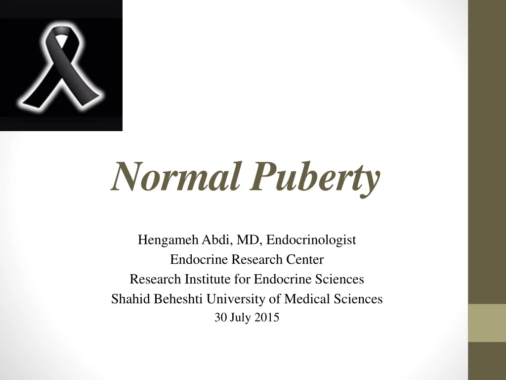 Ppt Normal Puberty Powerpoint Presentation Free Download Id 8798671