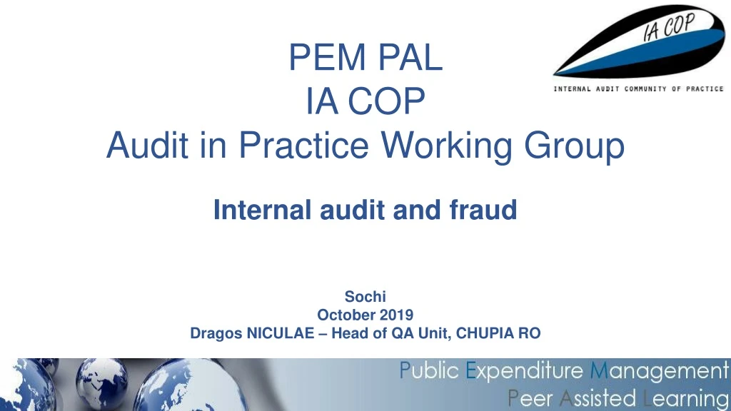 PPT - PEM PAL IA COP Audit in Practice Working Group PowerPoint ...