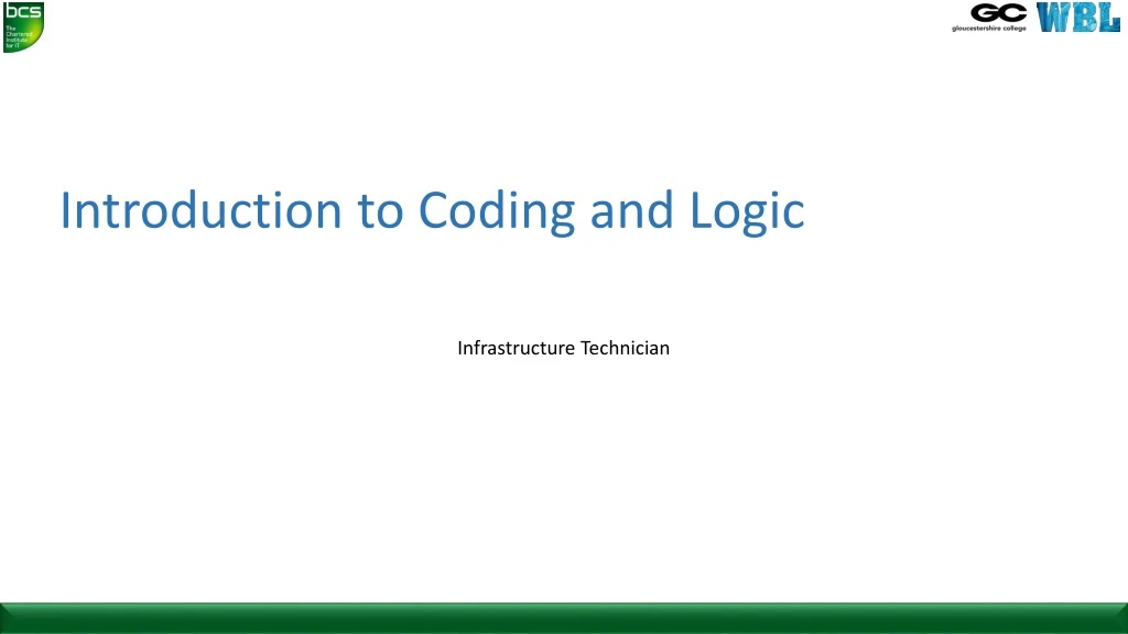 PPT - Introduction to Coding and Logic PowerPoint Presentation, free ...