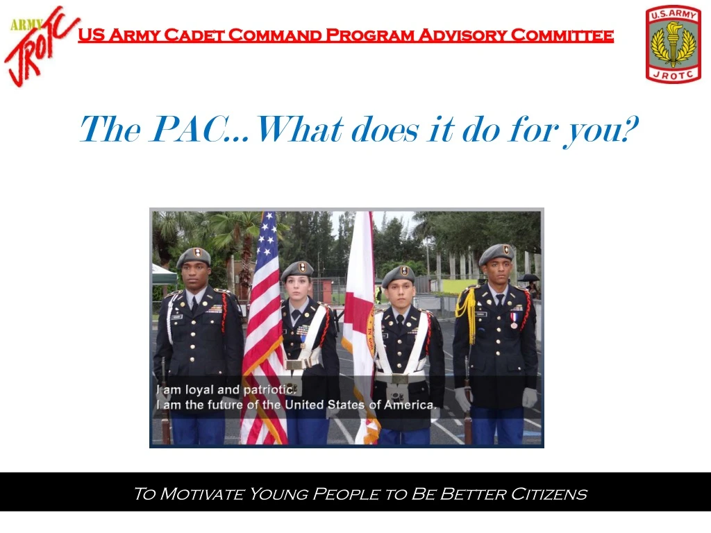 PPT - US Army Cadet Command Program Advisory Committee PowerPoint ...