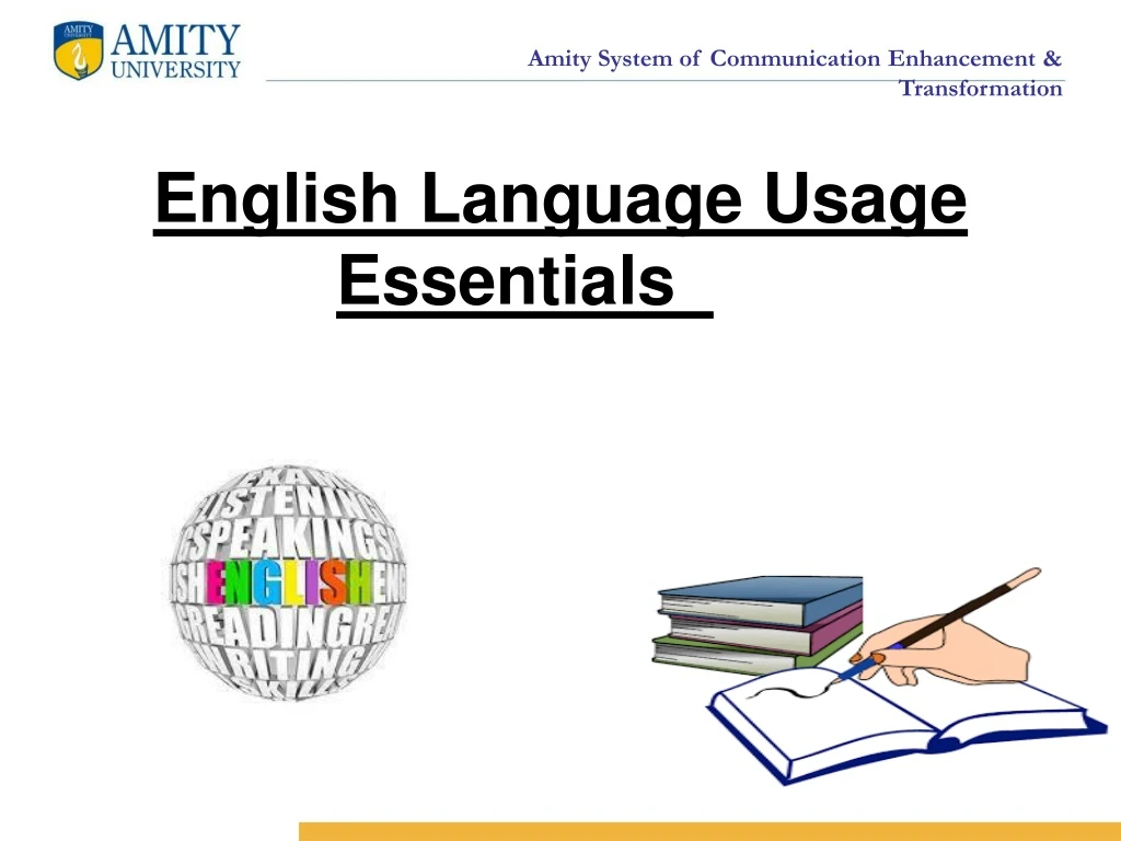 PPT - English Language Usage Essentials PowerPoint Presentation, free ...