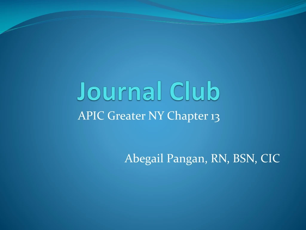 PPT - Journal Club PowerPoint Presentation, free download - ID:8804096