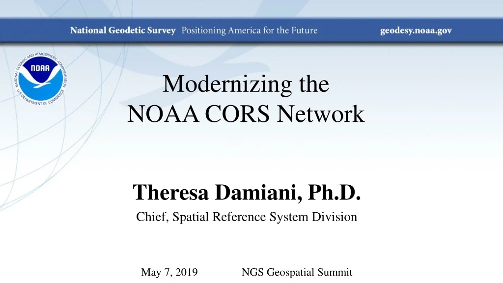 PPT - Modernizing the NOAA CORS Network PowerPoint Presentation, free ...