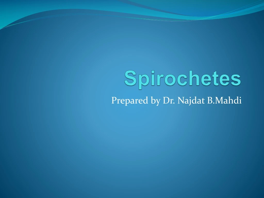 PPT - Spirochetes PowerPoint Presentation, free download - ID:8804723