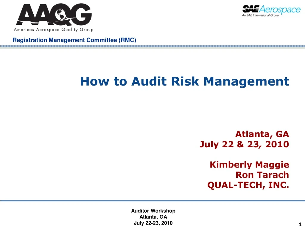 PPT - How to Audit Risk Management PowerPoint Presentation, free ...